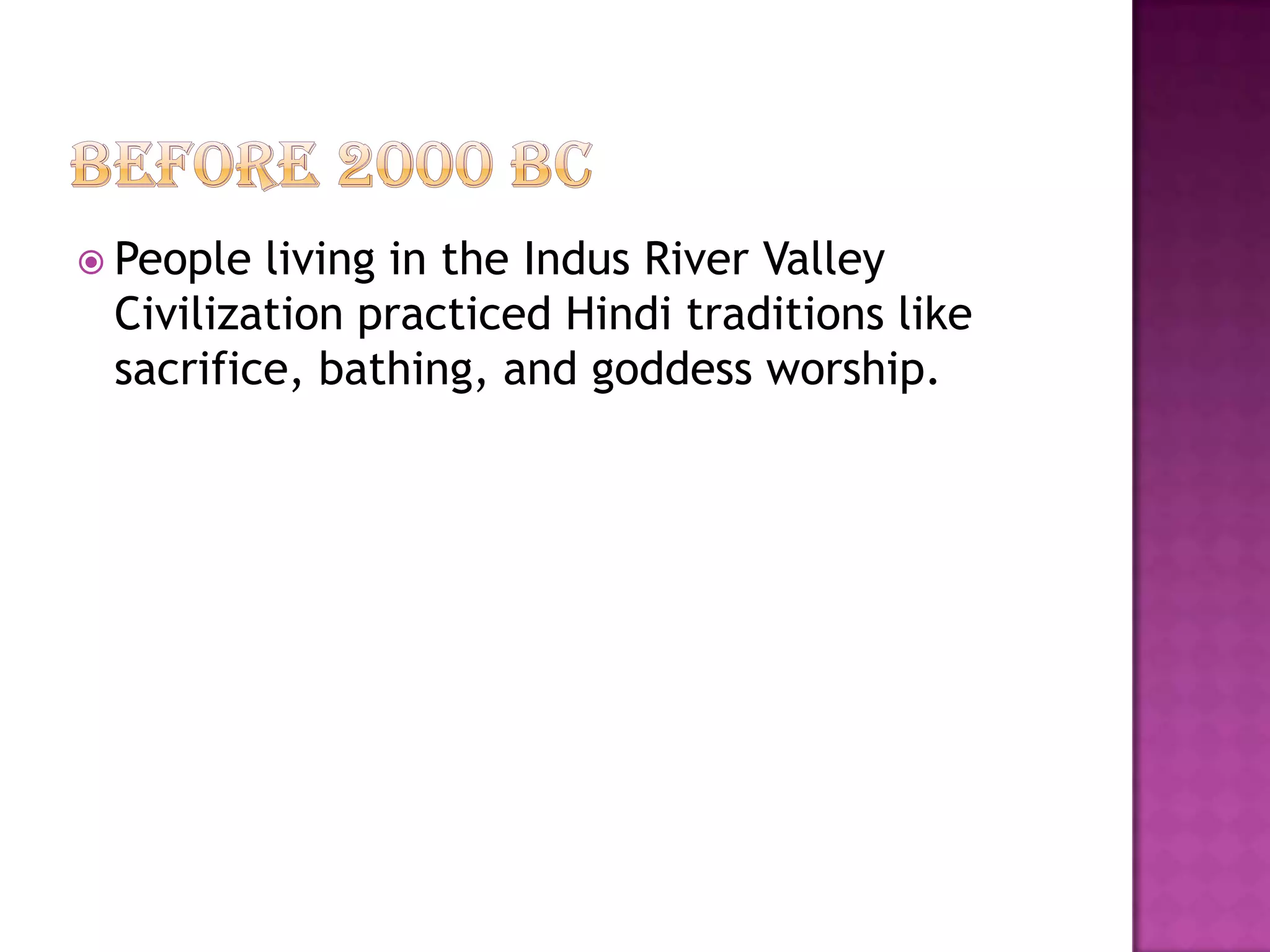 Hinduism timeline | PPTX