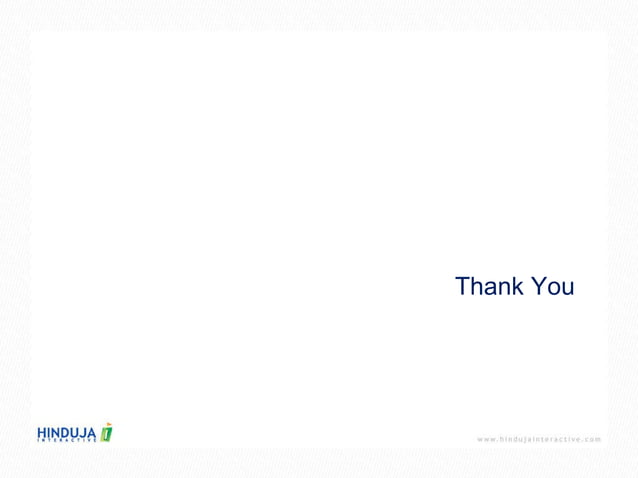 Hinduja Interactive Technology Credentials | PPT