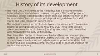 Hindu Law that rule in India from ancient time. | PPTX