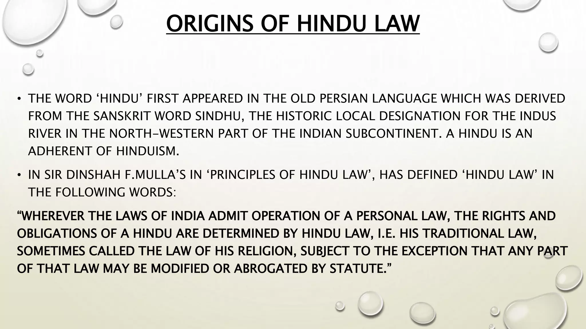 Hindu Law and sources of law.pptx
