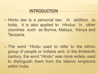 Hindu legal system | PPTX