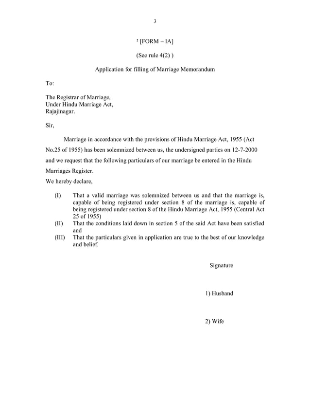 Hindu marriage forms | PDF | Hinduism | Religion & Spirituality