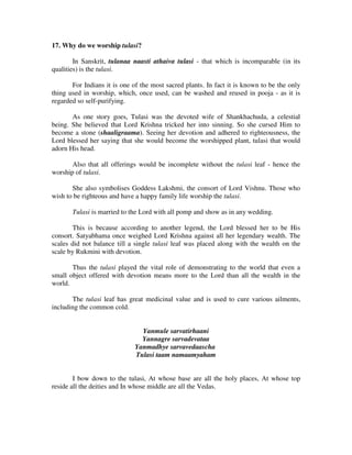 Hindu rituals & routines - why do we follow these | PDF