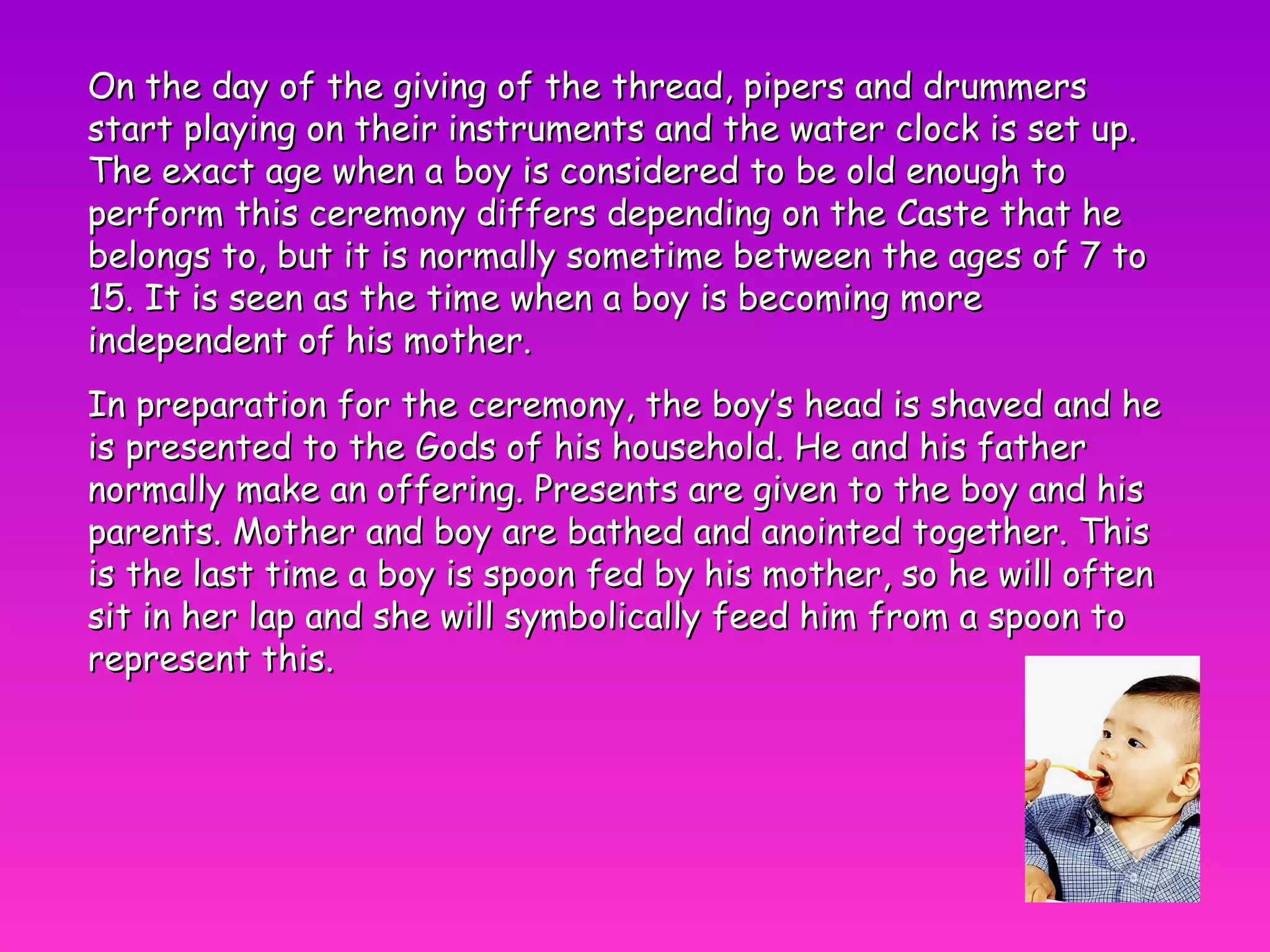 Hindu Sacred Thread Ceremony | PPT