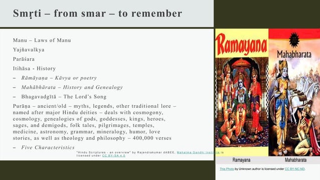 An overview of the various scriptures in Hinduism | PPTX | Hinduism ...