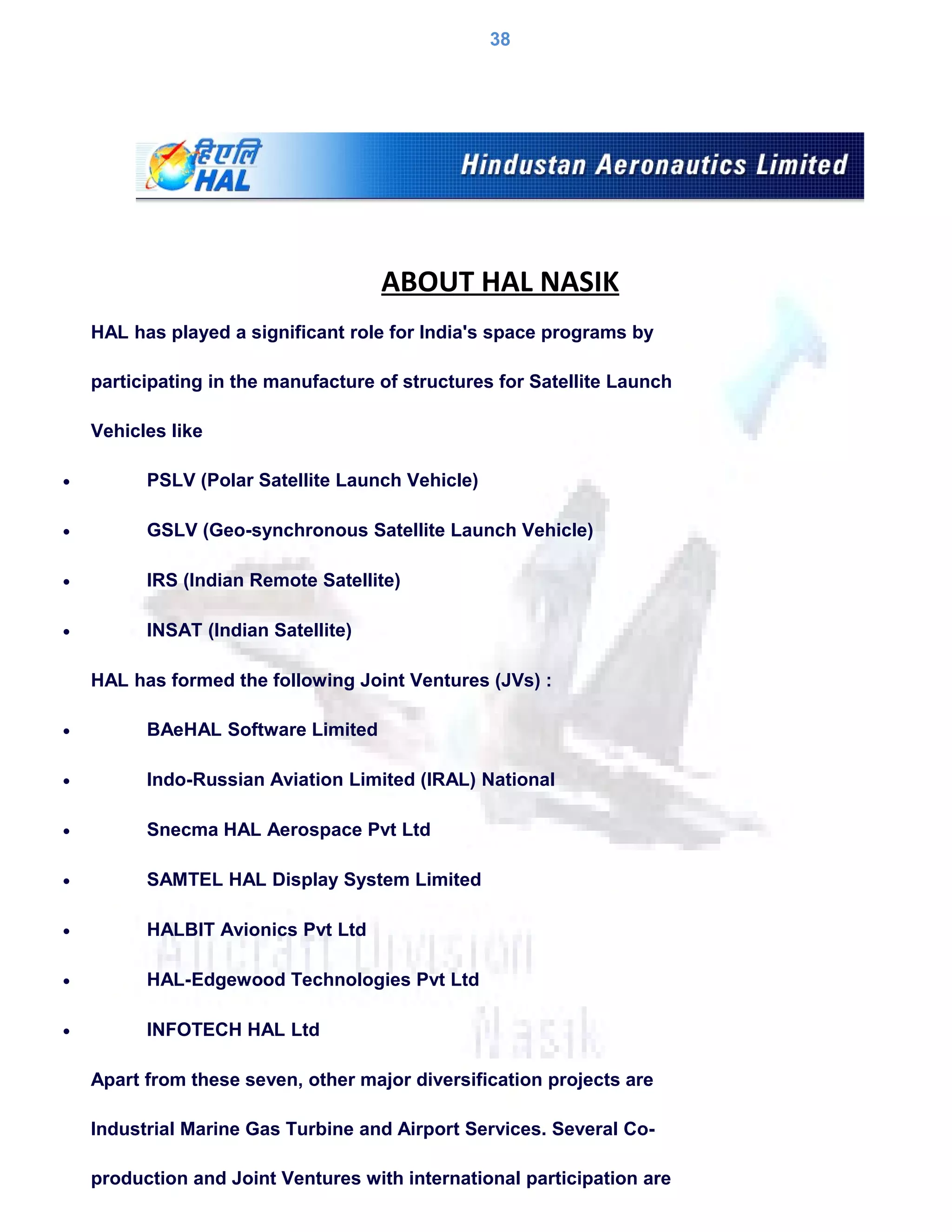 Hindustan aeronautics limited, nasik division | DOC