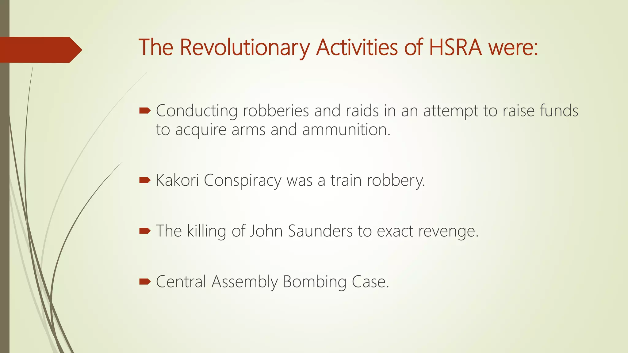 Hindustan socialist republican army | PPTX