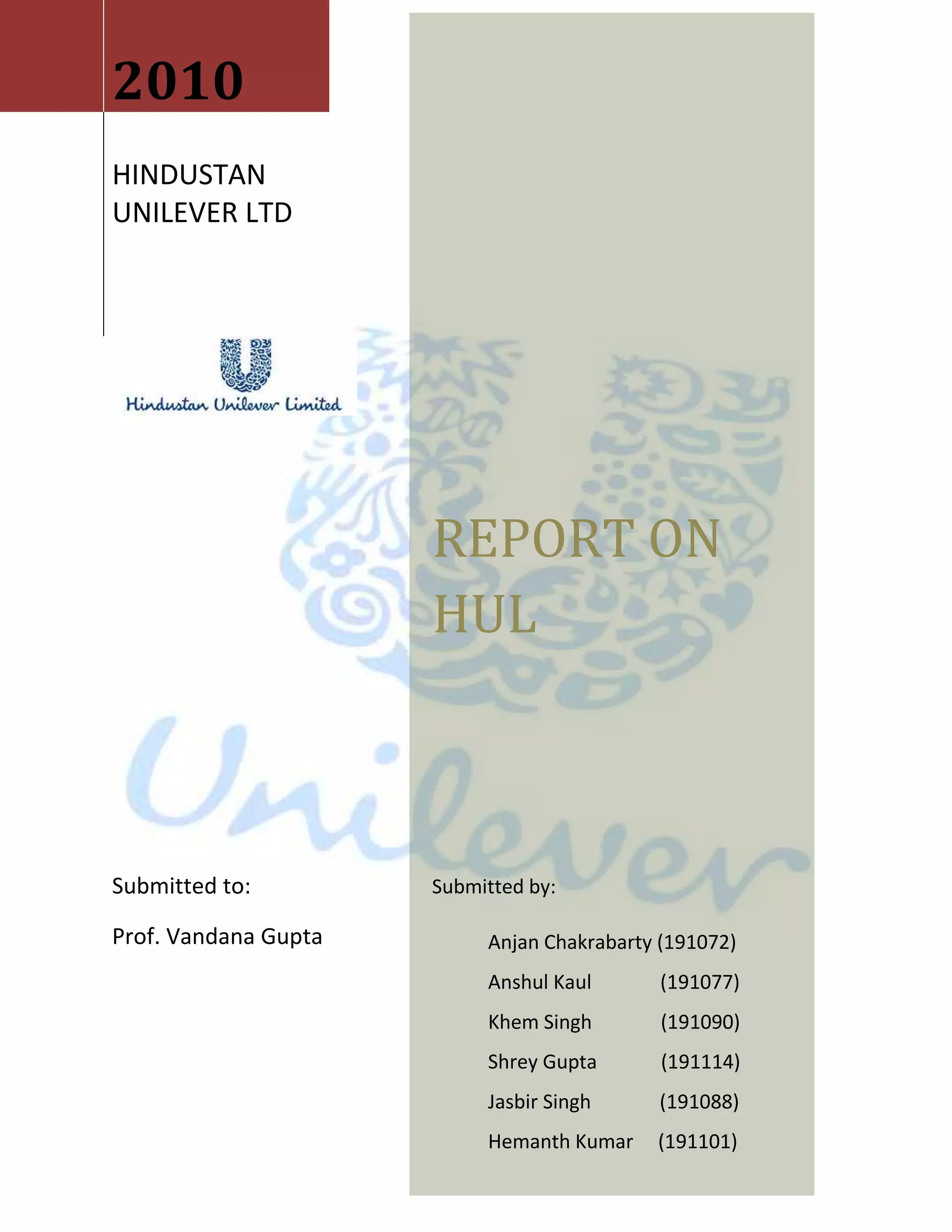 Hindustan Unilever Limited | DOCX