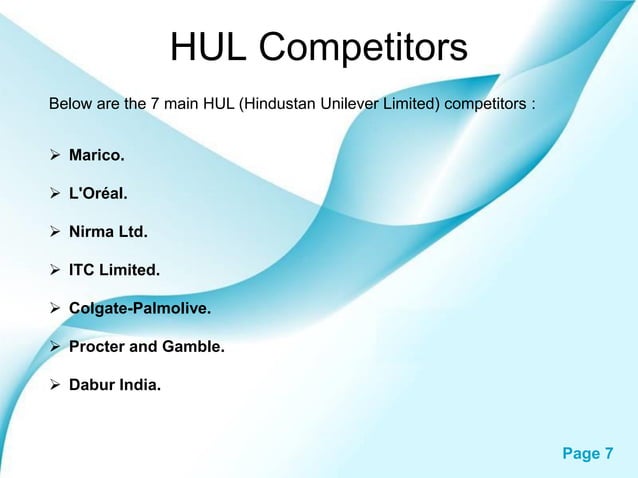 Hindustan unilever limited | PPT