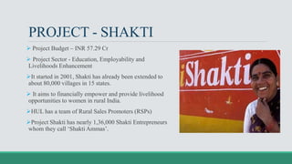 Hindustan unilever limited(HUL) - CSR Activities | PPTX