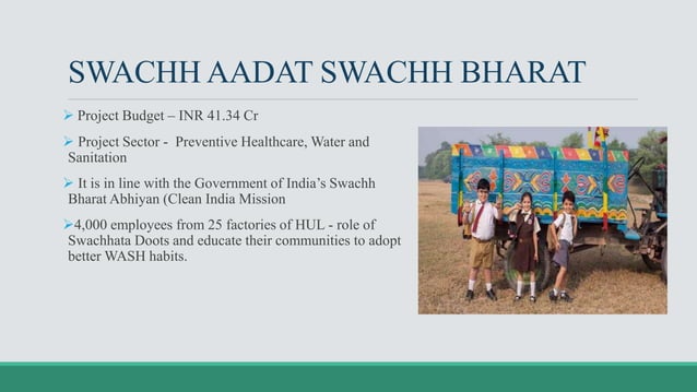 Hindustan unilever limited(HUL) - CSR Activities | PPT