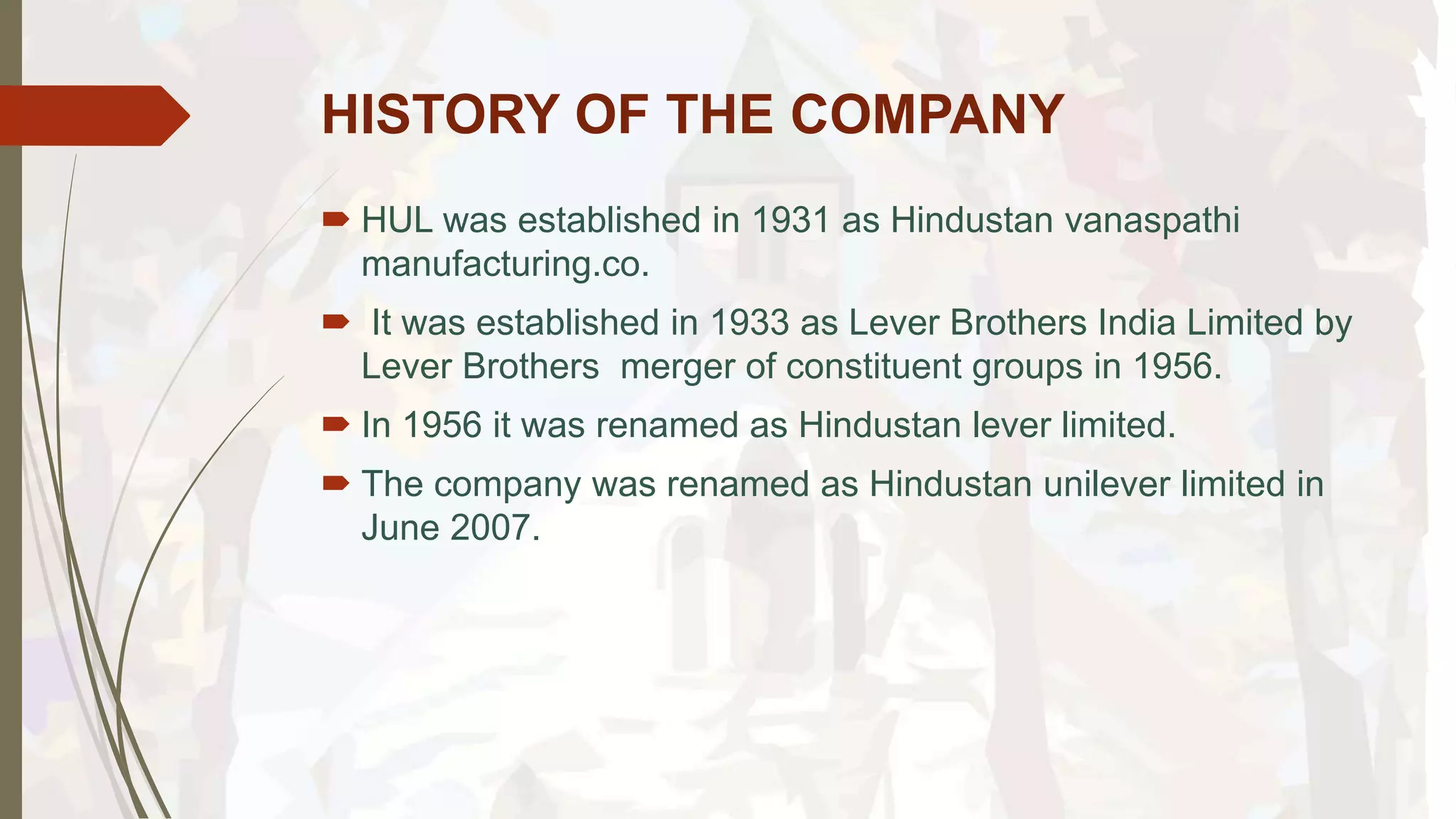 Hindustan unilever limited ppt | PPTX