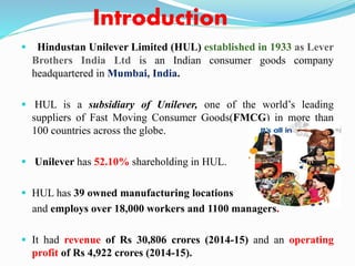 Hindustan uniliver limited | PPTX