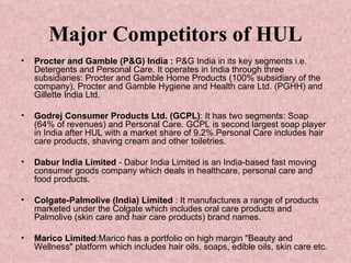 Hindustan uniliver ltd ppt | PPT