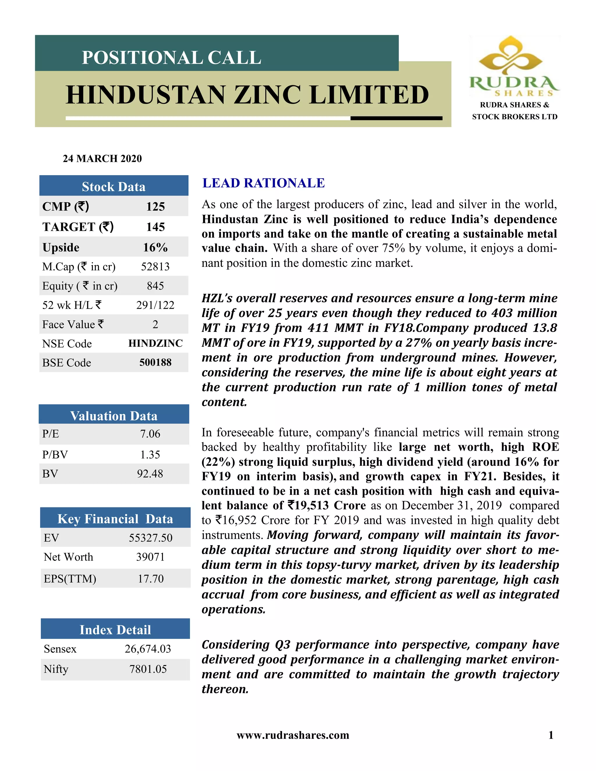 Hindustan zinc ltd | PDF