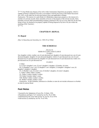 Hindu succession act 1956 | PDF
