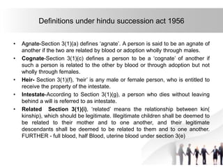 Hindu succession act part 1 | PPTX | Hinduism | Religion & Spirituality