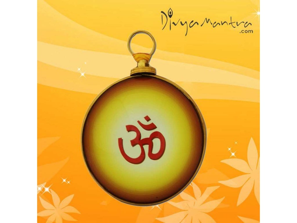 Hindu symbol om for good luck
