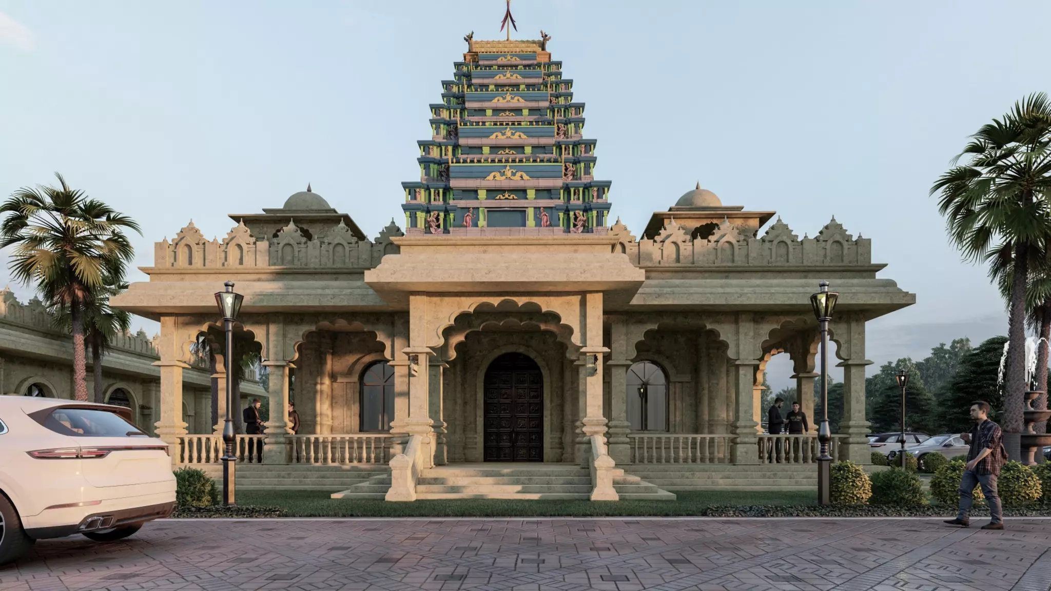 Hindu temple of atlanta design by architecturedesigning.com
