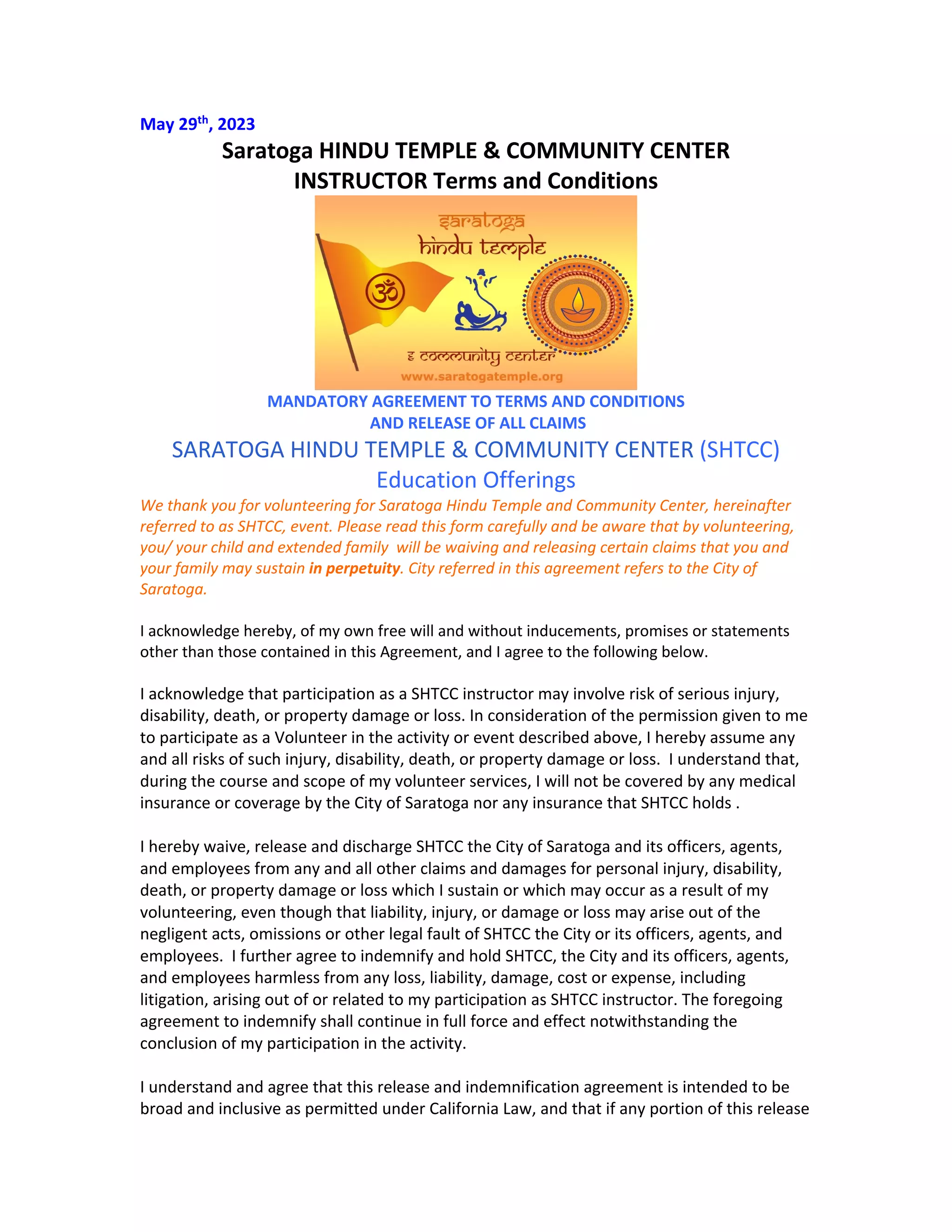 Hindu Temple Terms & Conditions INSTRUCTORS.pdf