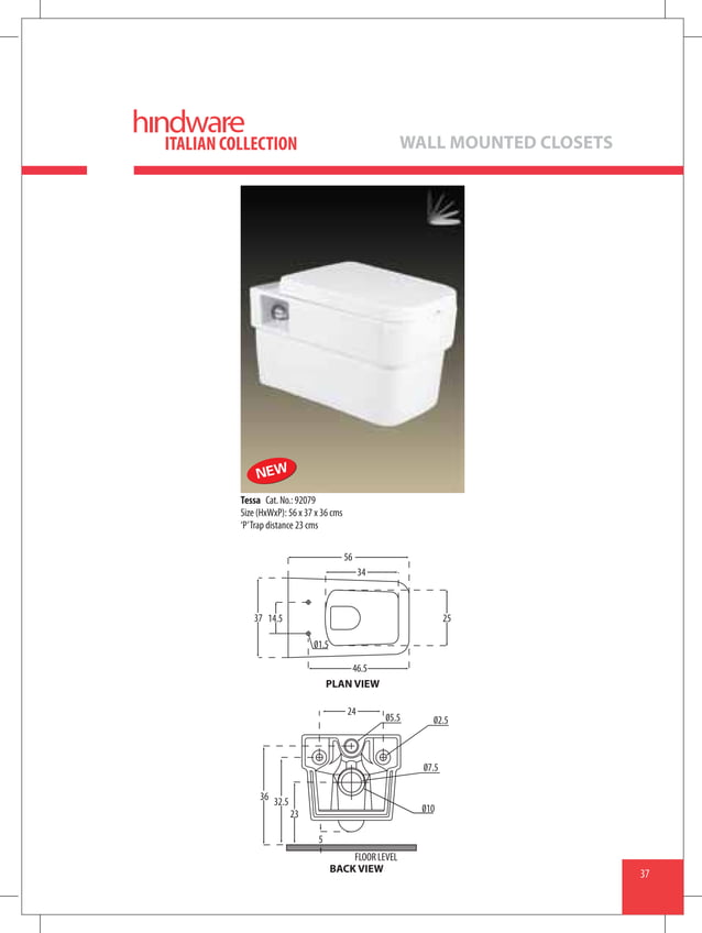 Hindware sanitaryware water closets (wc) catalogue | PDF