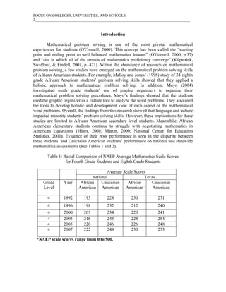 Hines, mack t african american math problem solving skills (2) | PDF