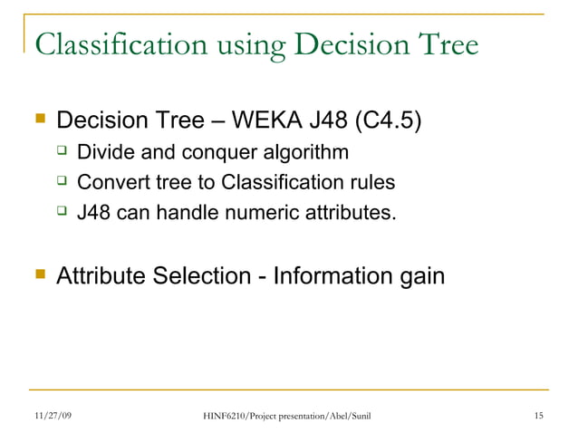 Data Mining - Classification Of Breast Cancer Dataset using Decision ...