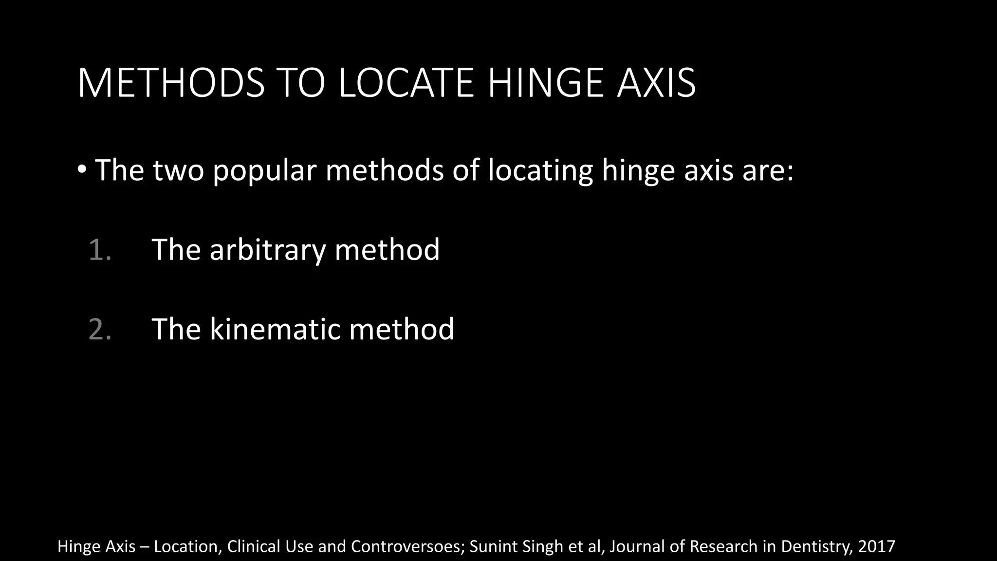 Hinge Axis | PPTX