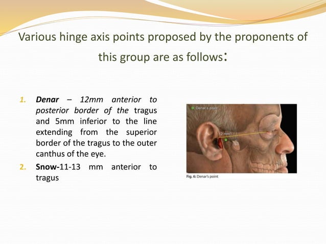 HINGE AXIS AND FACEBOW .pptx | Dental Health | Diseases and Conditions