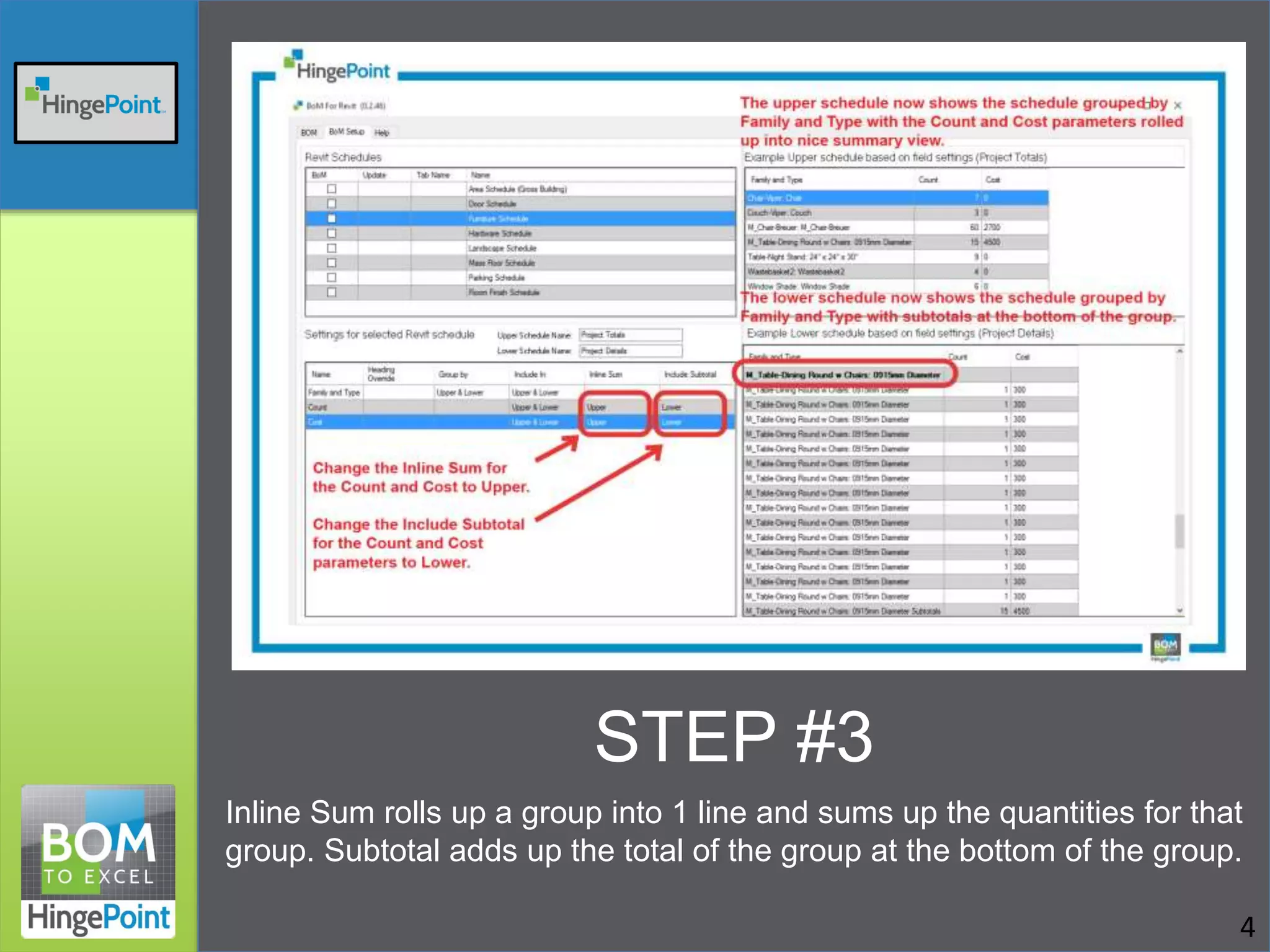 BOM to Excel Revit Plugin Help & FAQ | PPTX