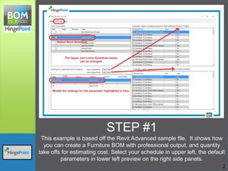 BOM to Excel Revit Plugin Help & FAQ | PPTX