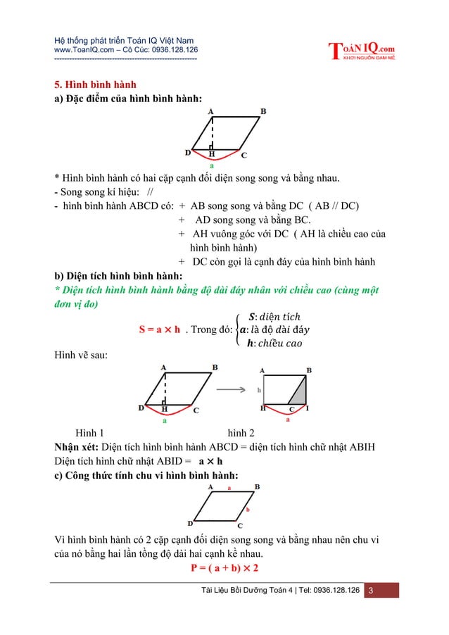 Hinh hoc-lop-4 | PDF