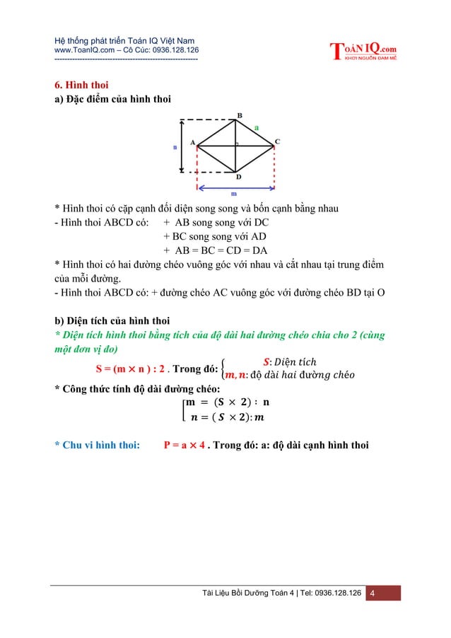 Hinh hoc-lop-4 | PDF