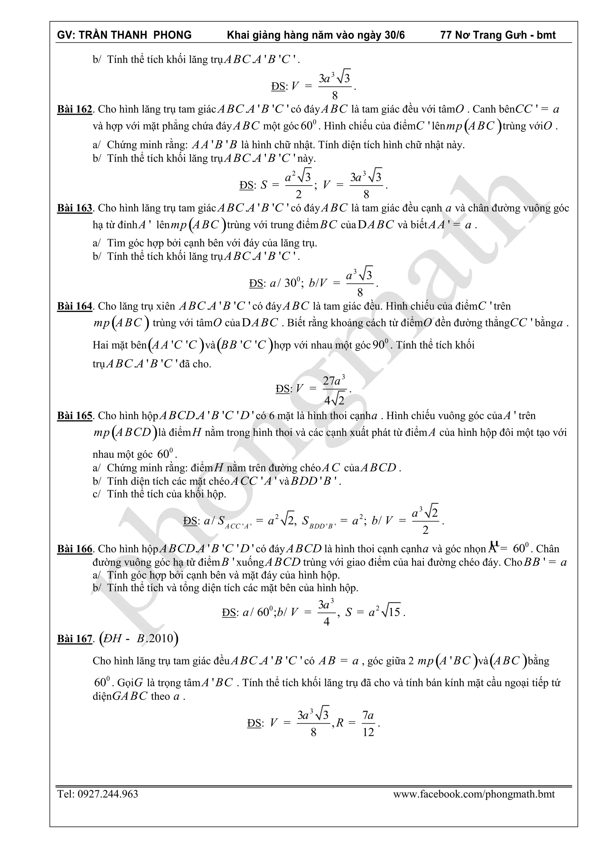 Hinh hoc khong gian | PDF