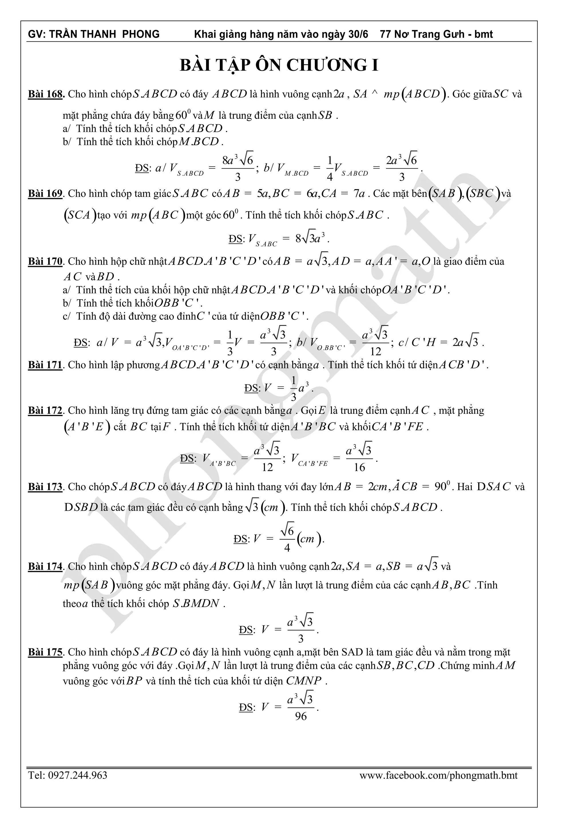 Hinh hoc khong gian | PDF