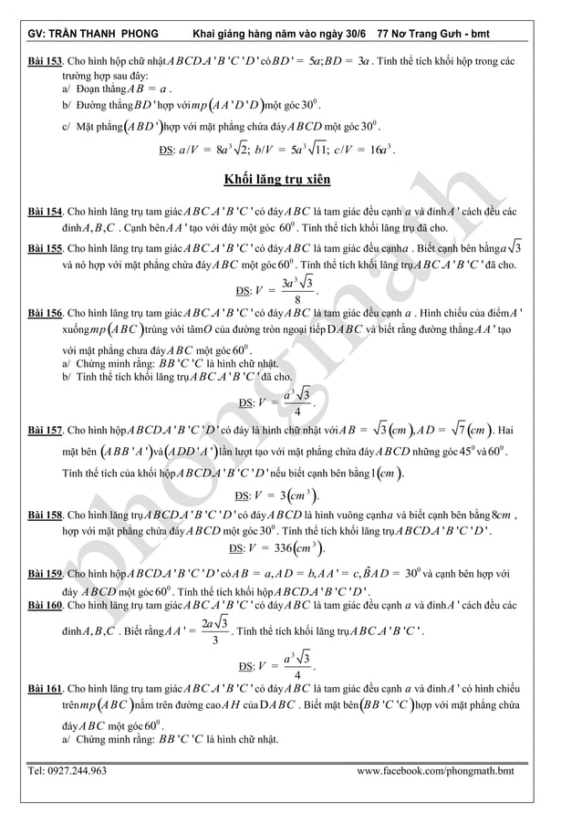 Hinh hoc khong gian | PDF