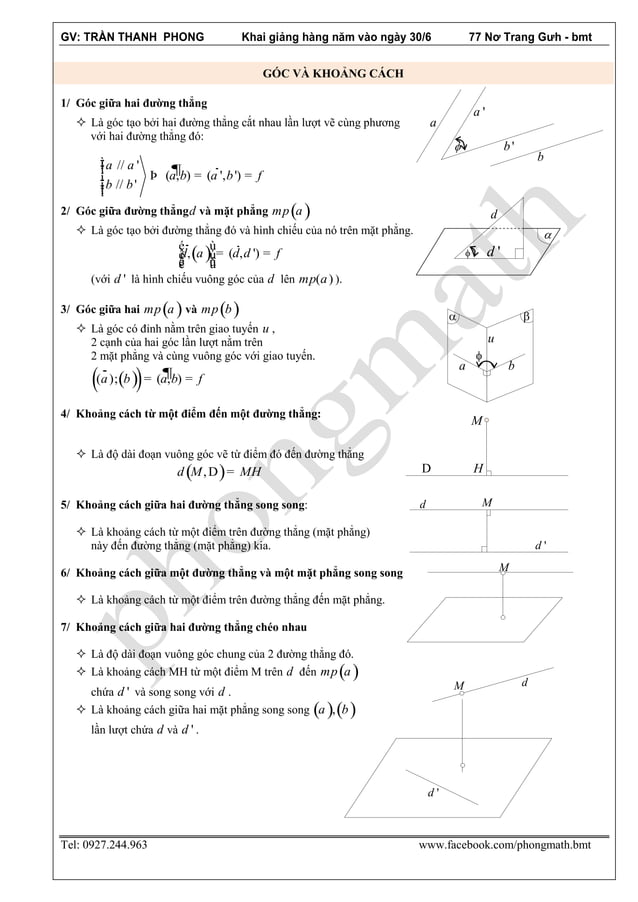 Hinh hoc khong gian | PDF