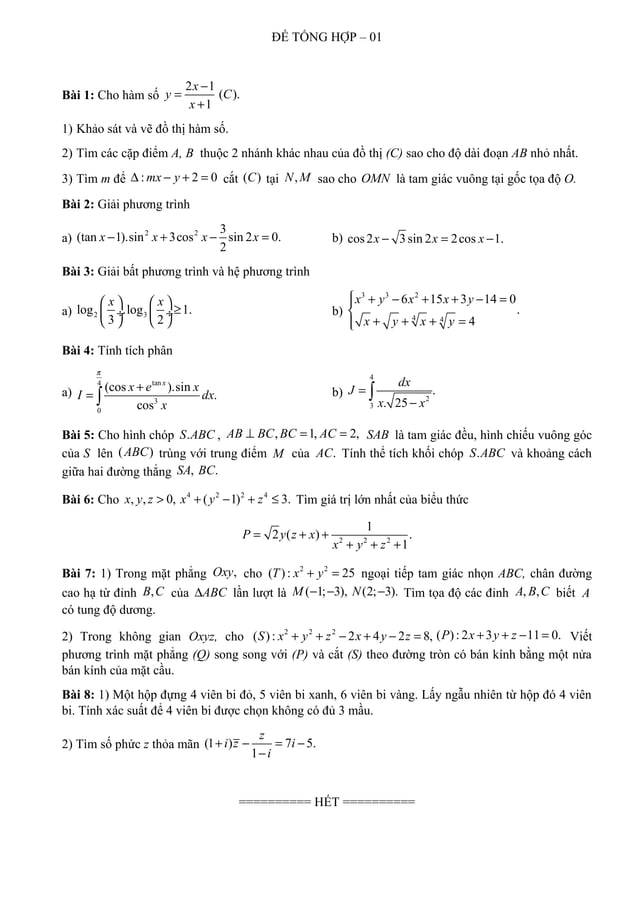 Hinh hoc khong gian | PDF