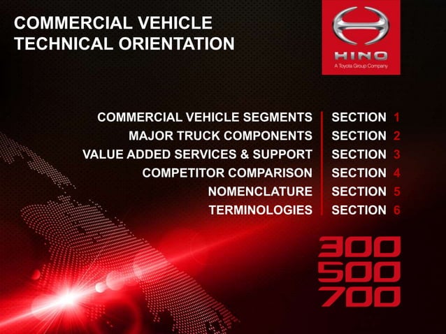 Hino commercial vehicle technical orientation online module | PPTX ...