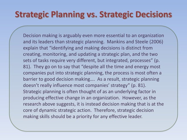 Decision Making: An Essential Leadership Skill | PPTX