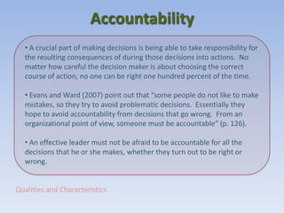 Decision Making: An Essential Leadership Skill | PPTX