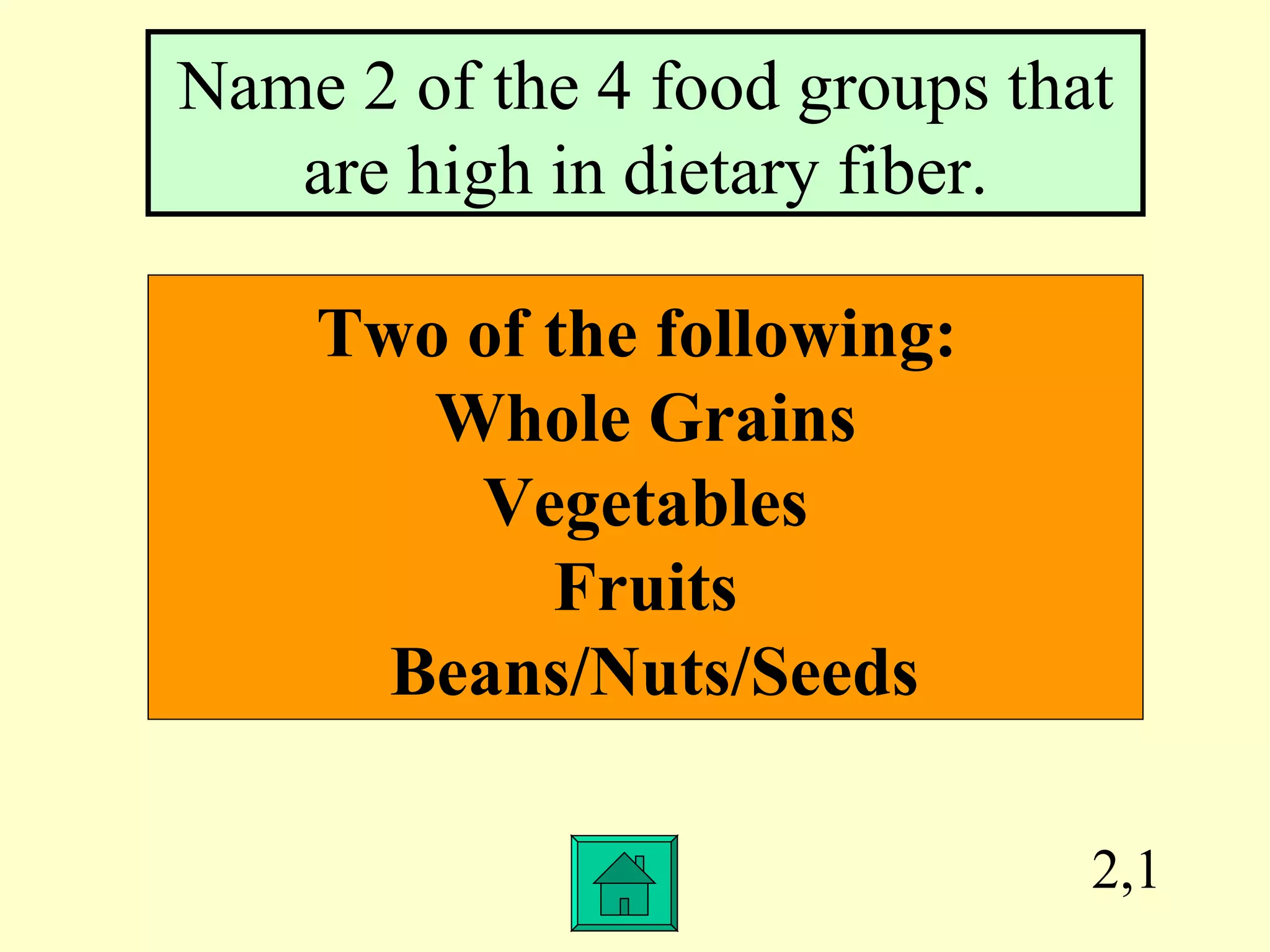 Hinsdale Nutrition Jeopardy Template | PPT