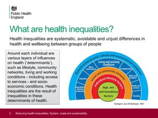 Reducing health inequalities: System, scale and sustainability | PPTX