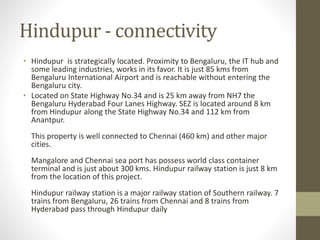 Oppurtunities in Hinterland hindupur | PPT