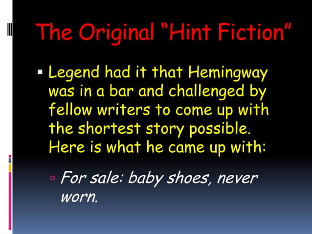 Hint fiction powerpoint keller | PPT
