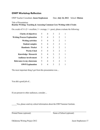 Routine Writing | PDF