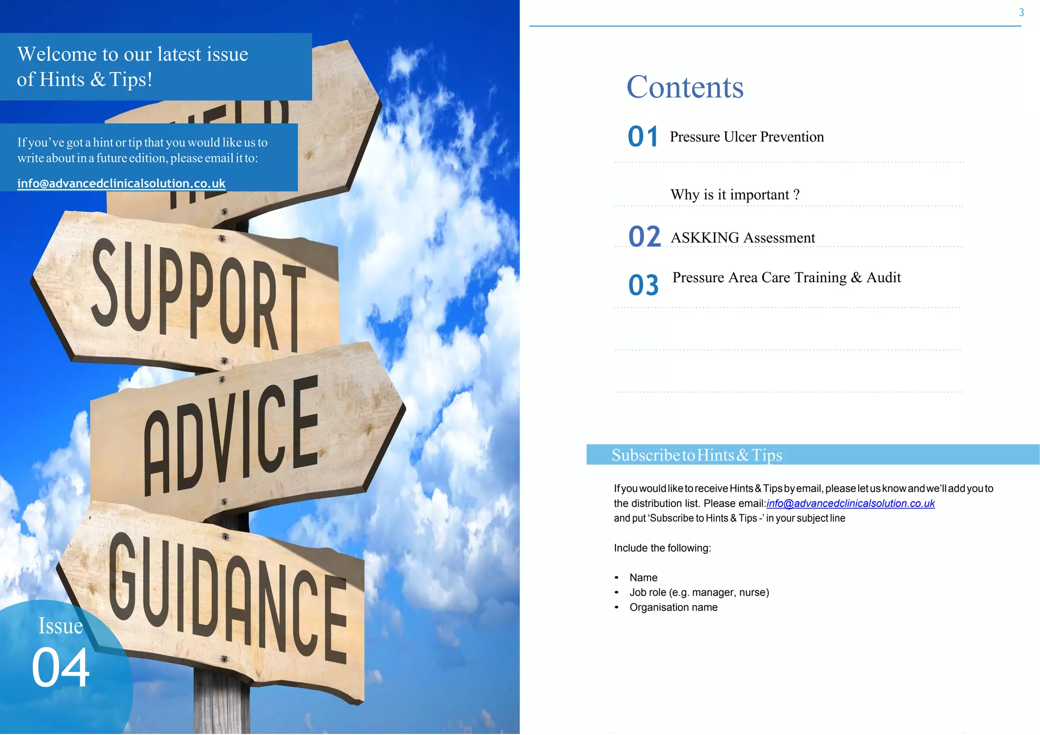 Hints and tips love the skin they're in - Pressure area care | PDF