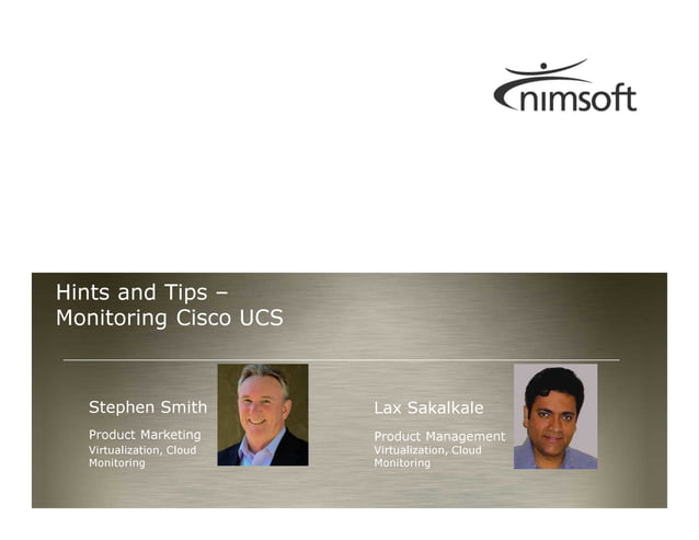 Hints and Tips for Monitoring Cisco UCS | PDF