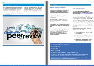 Hints and tips part one- Preparing for an Inspection | PDF