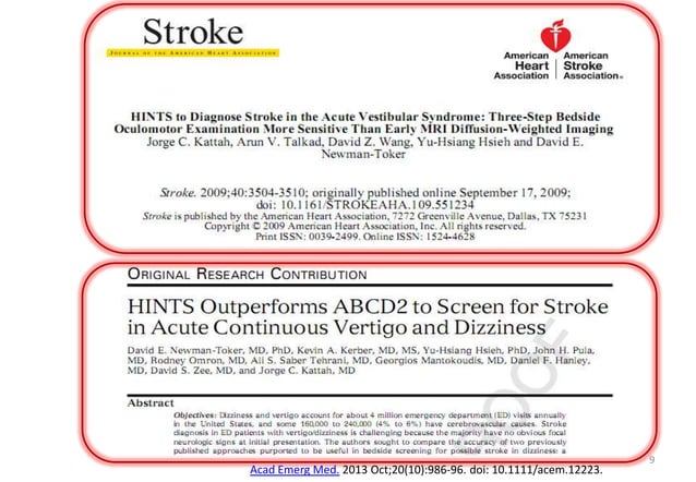 HINTS of Stroke, Bedside Eye Exam Outperforms MRI in Identifying Stroke ...